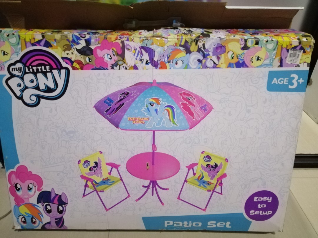 Little Pony Patio Set, Babies & Kids, Baby Nursery & Kids Furniture ...