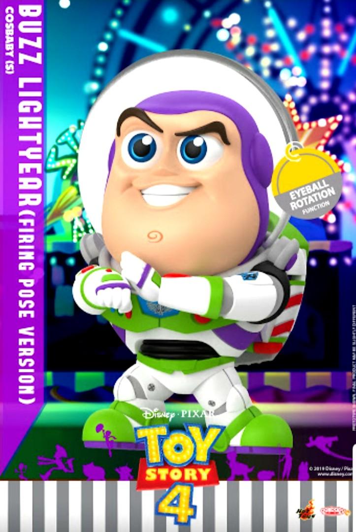 MISB Hot Toys Cosbaby Firing Pose Version Buzz Lightyear ( Eyeball Rotation Function ) Disney ...