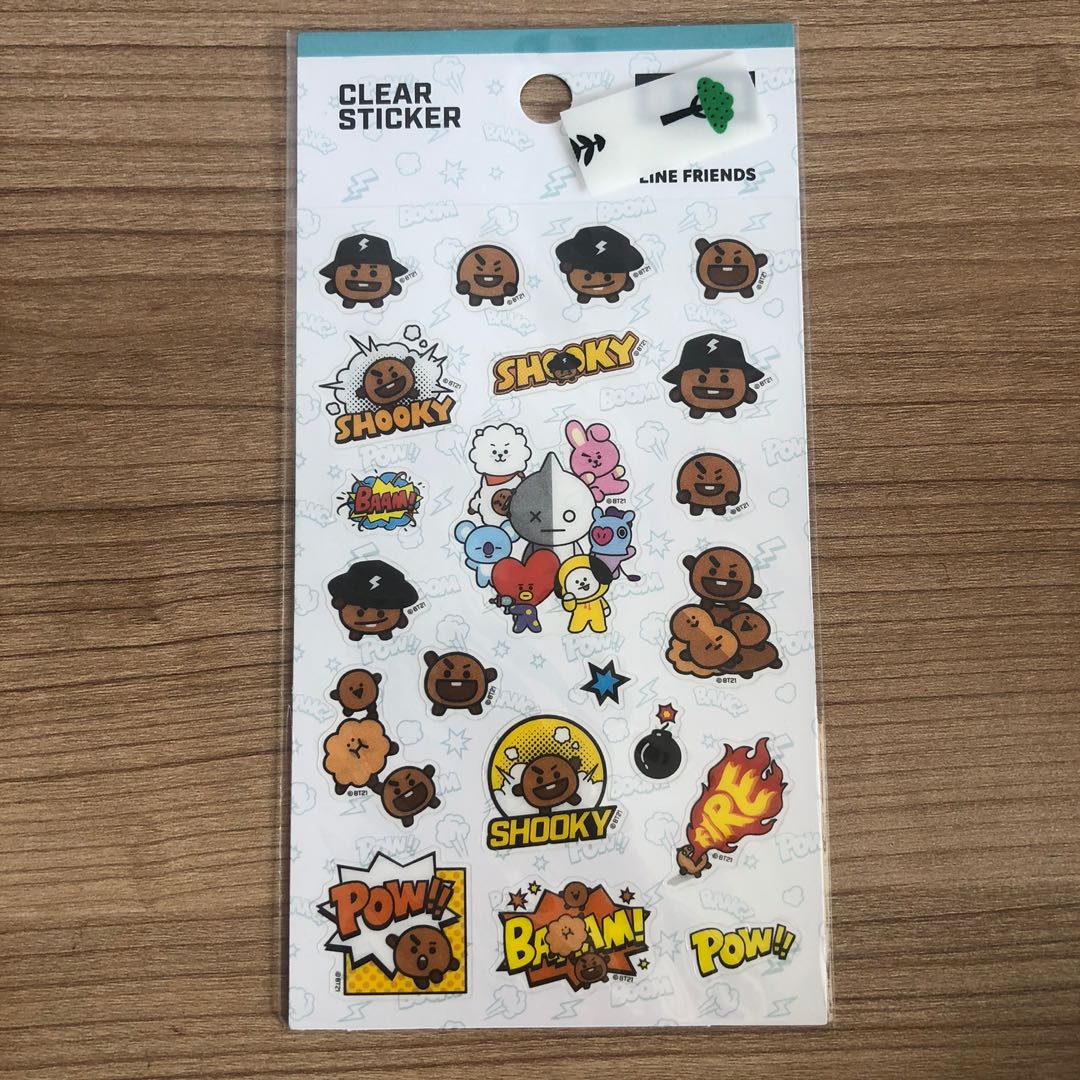 Official BT21 Shooky Stickers, Hobbies & Toys, Memorabilia ...