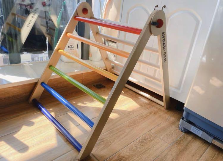 PIKLER TRIANGLE WITH PLANK FOLDABLE CONFIDENCE TRIANGLE CLIMBING FRAME ...