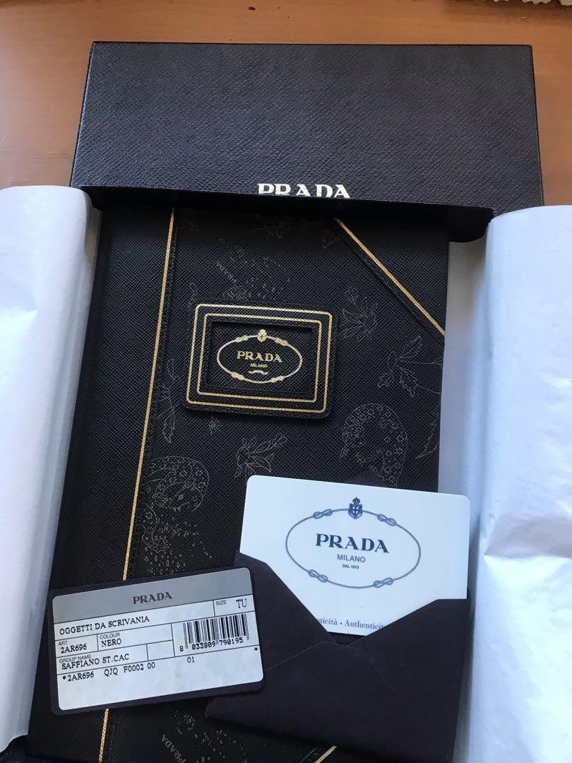 Prada Saffiano Leather Notebook, Books & Stationery, Stationery on ...
