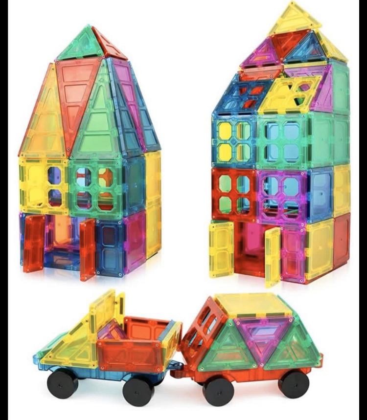 PROMO READY STOCK USA Magnet build deluxe 100 pieces magnatiles ...