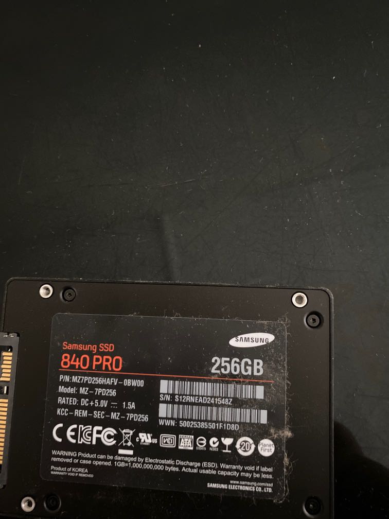 Samsung 840 Pro SSD 256 GB, Computers & Tech, Parts & Accessories ...