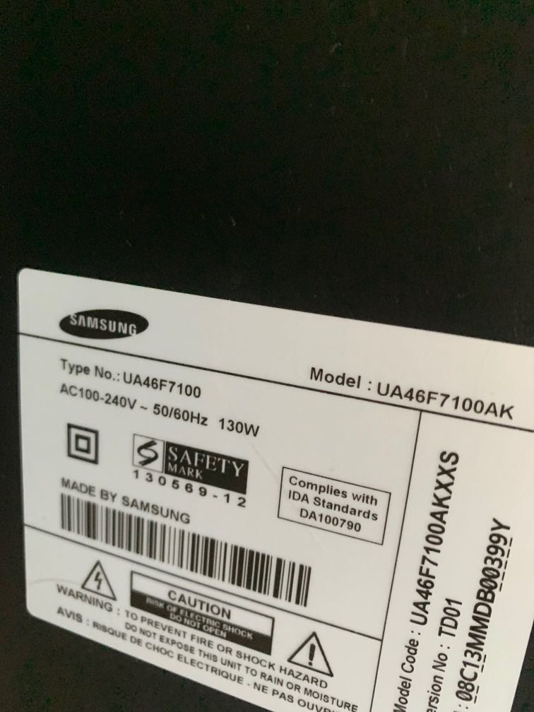 Samsung Smart 46, TV & Home Appliances, TV & Entertainment, TV on Carousell