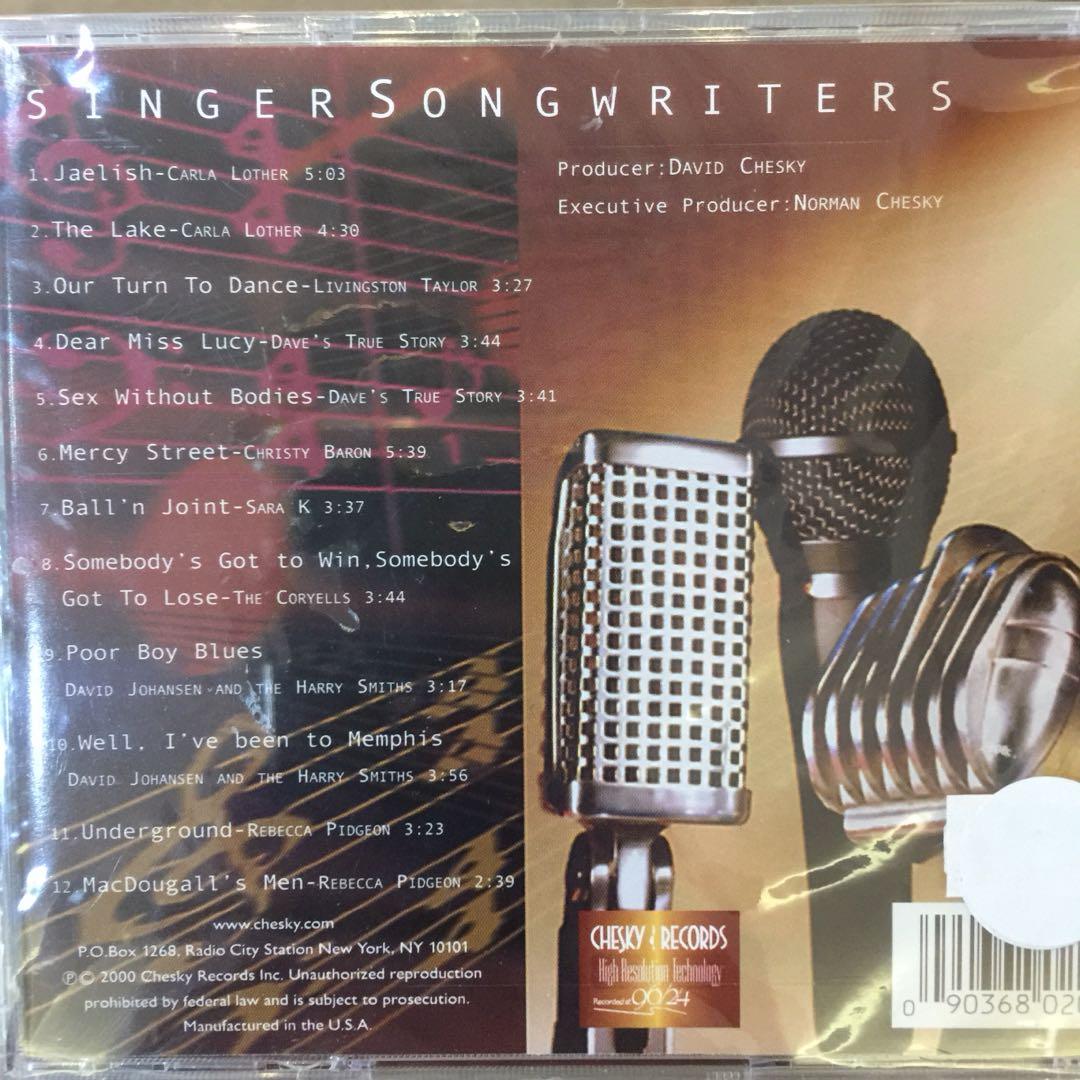 SINGER SONGWRITERS: COMPILATION OF JAZZ SINGERS (CHESKY RECORDS ...