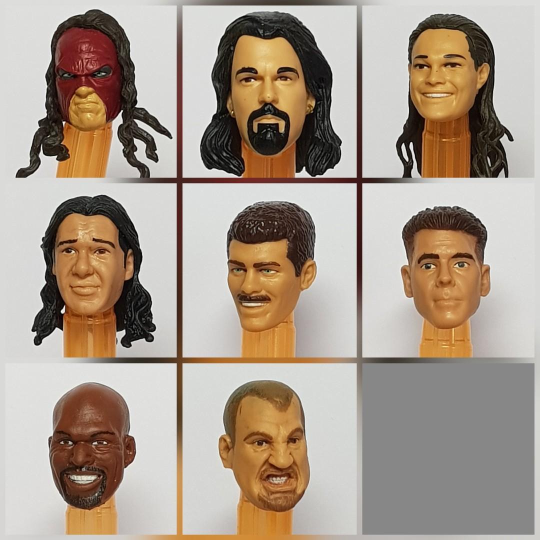 42 Head Sculpts to Choose From for Mattel WWE Elite Basic wrestling ...