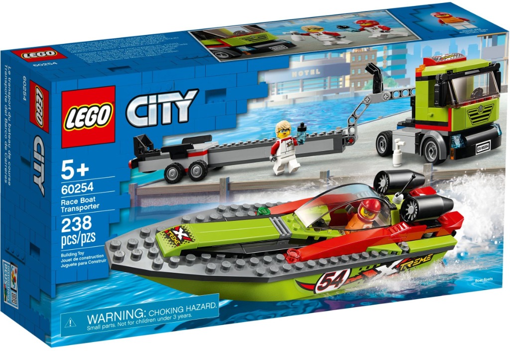全新 LEGO City - 60254 Race Boat Transporter (現貨, 原裝, 正版) (stock items ...
