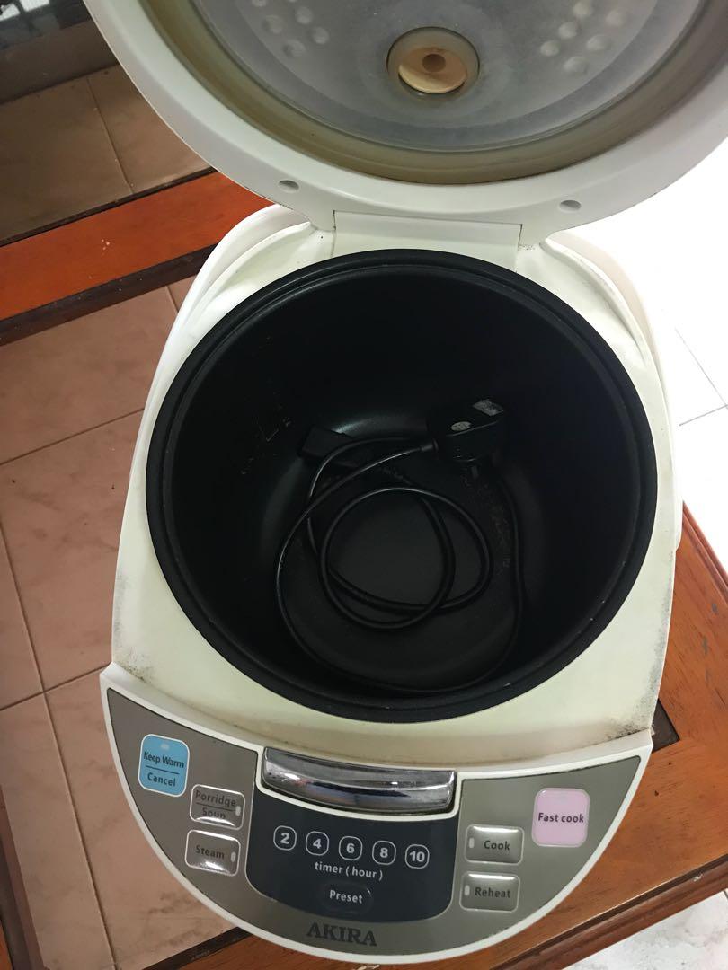 Akira Rice Cooker 1.8L, TV & Home Appliances, Kitchen Appliances ...