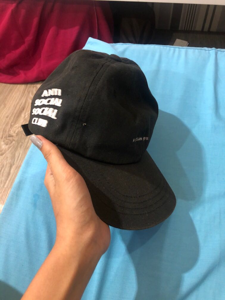 Anti social social club cap // topi assc hat, Fesyen Pria, Aksesoris, Topi di Carousell