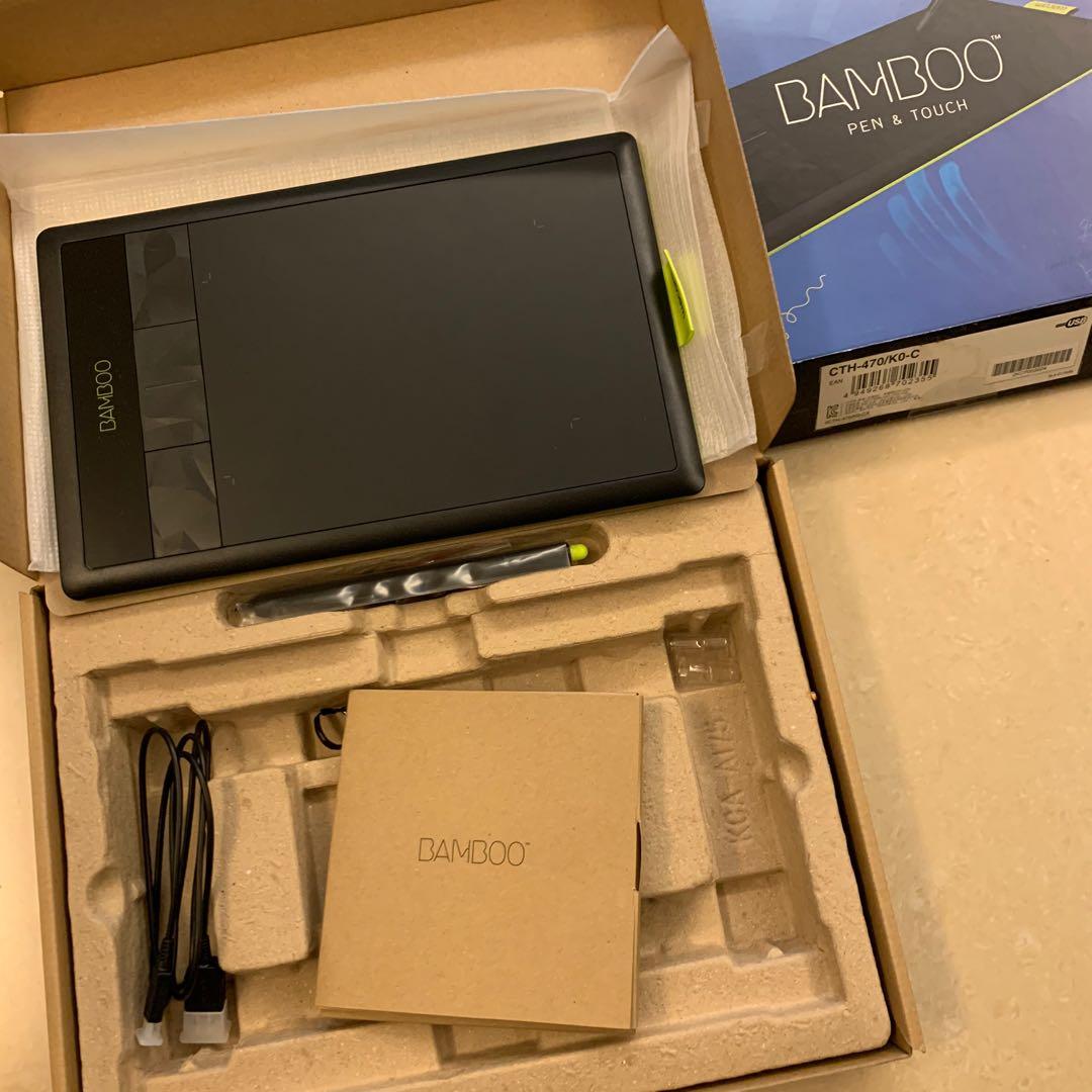 （九成新）Bamboo電繪版 CTH-470 手繪版 wacom, 手機及配件, 電子書閱讀器在旋轉拍賣
