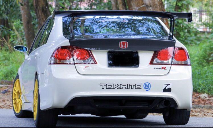 Civic FD FD2R Spoon Front Bumper & GT-Wing, Car Accessories ...