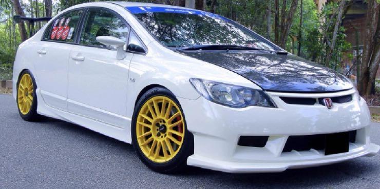 Civic FD FD2R Spoon Front Bumper & GT-Wing, Car Accessories ...