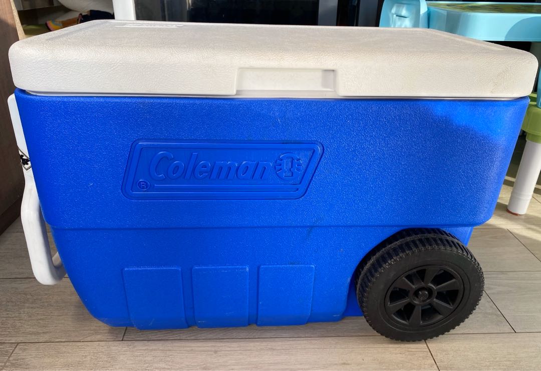 Coleman Cooler Wheeler Box/Fishing cooler box, TV & Home Appliances ...