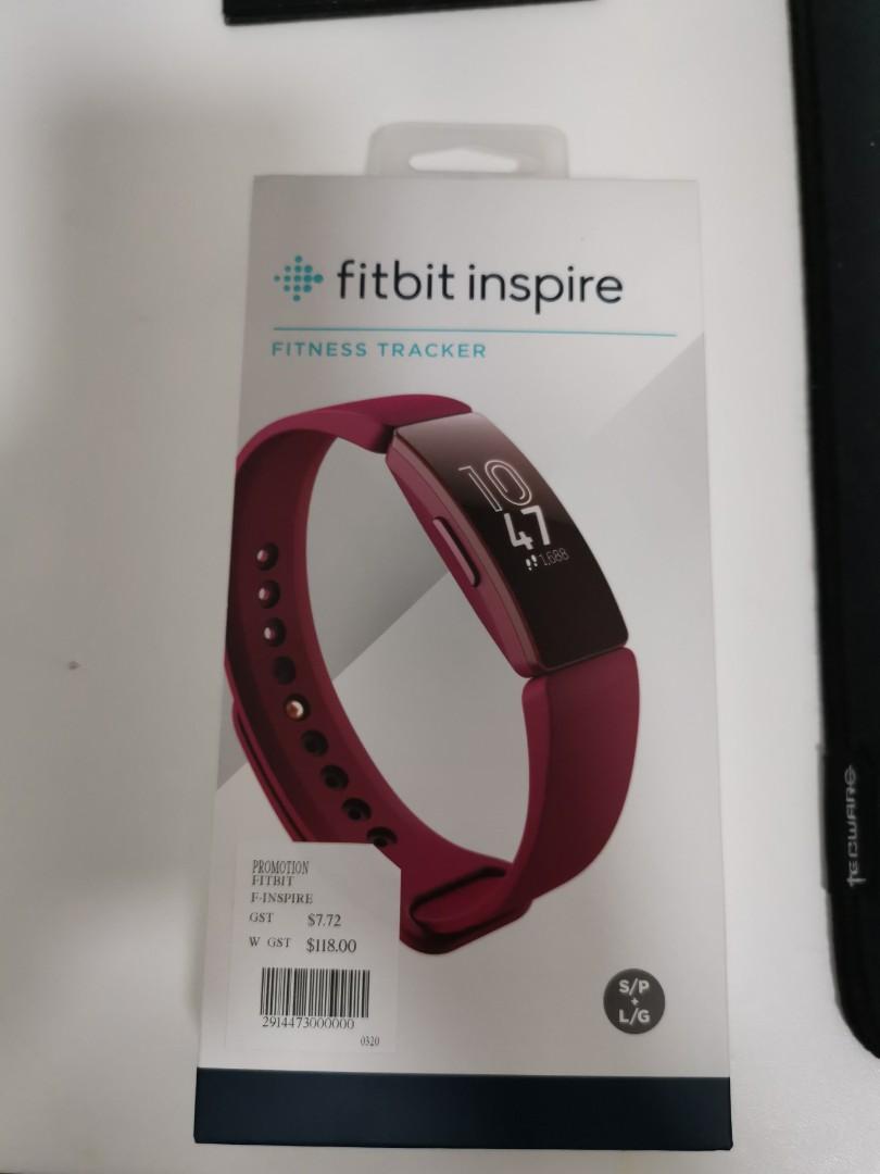 Fitbit inspire Red, Mobile Phones & Gadgets, Wearables & Smart Watches ...