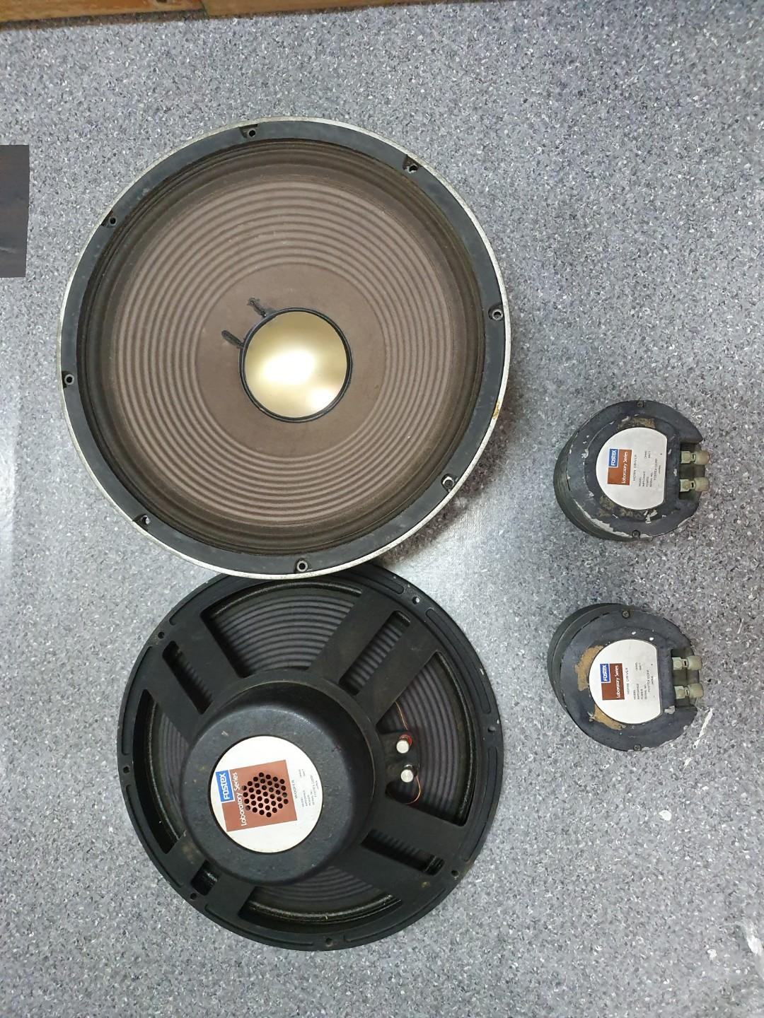 Fostex L 477 WOOFER D 272 HORN DRIVER Speakers, Audio, Soundbars ...