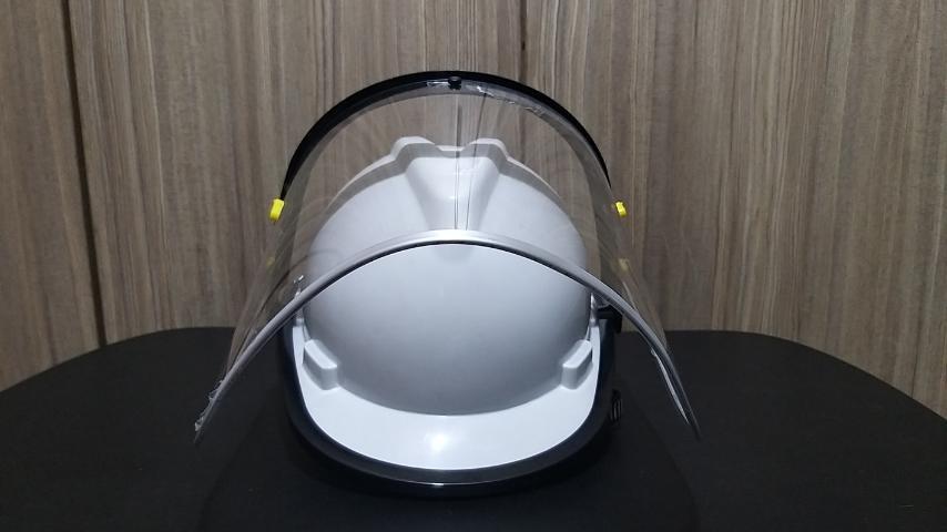 Full Face Mask Mouth Guard Shield Saliva Cove Self Protection Hard Hat ...