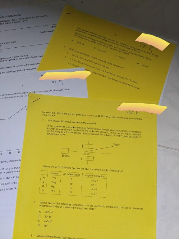 H2 chem paper 1 from RI VJC TJC, Hobbies & Toys, Books & Magazines ...