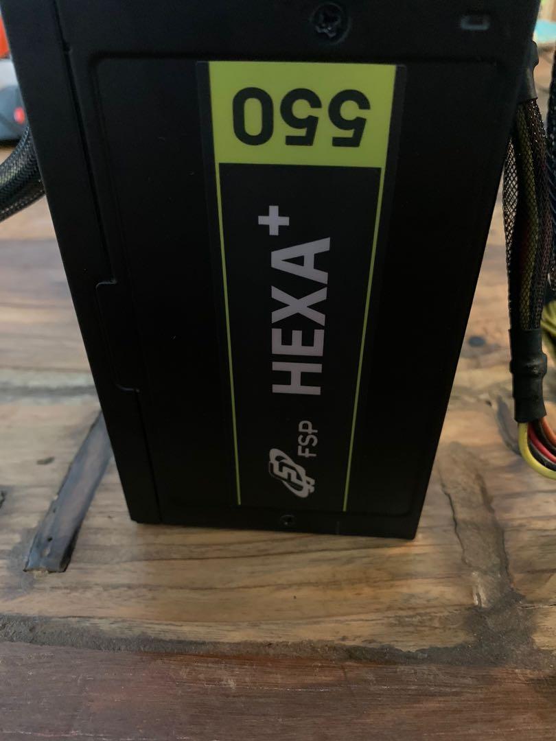 Hexa + 550W True Power Supply Matt black, Computers & Tech, Parts ...