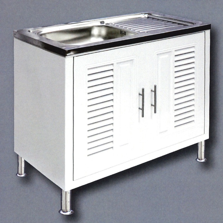 Waterproof KING COUNTER SSS Washing Cabinet with Ventilated Doors and ...