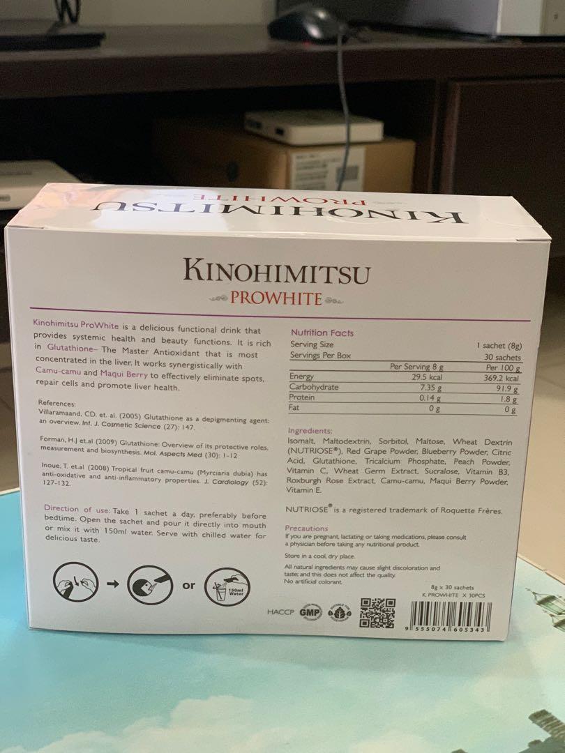 Kinohimitsu Prowhite 26 sachets on Carousell