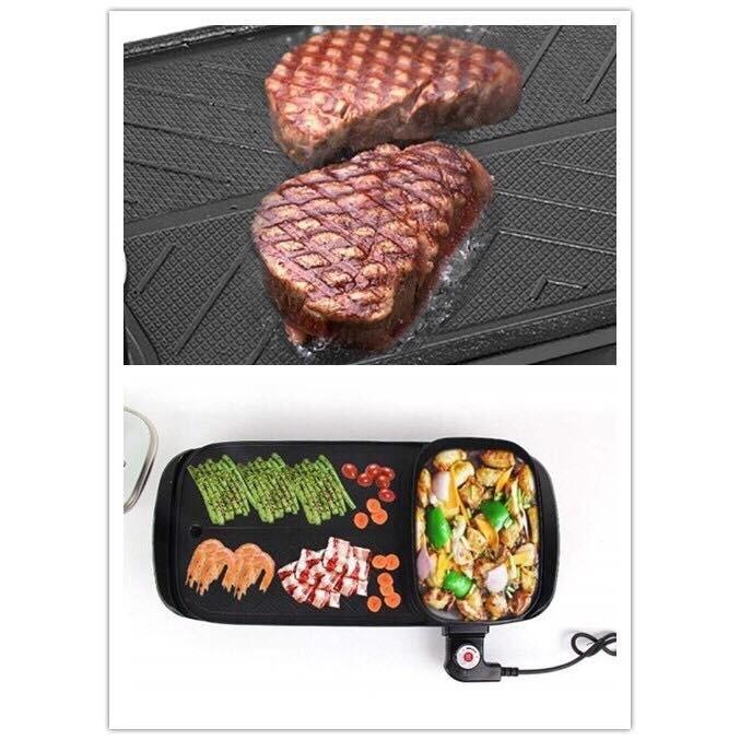 Korean Samgyupsal Cooking 2 in 1 Electeic BBQ Grill with Hotpot, TV ...