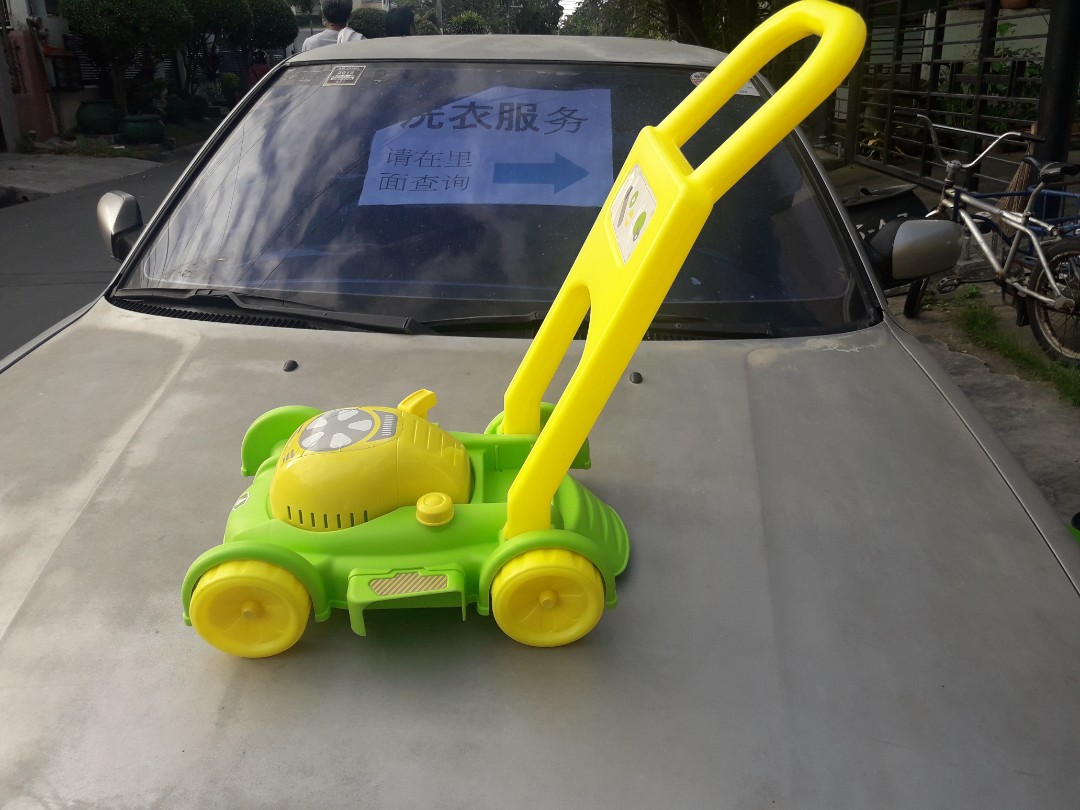 Lawn Mower Plastic Toy/walker, Babies & Kids, Infant Playtime on Carousell