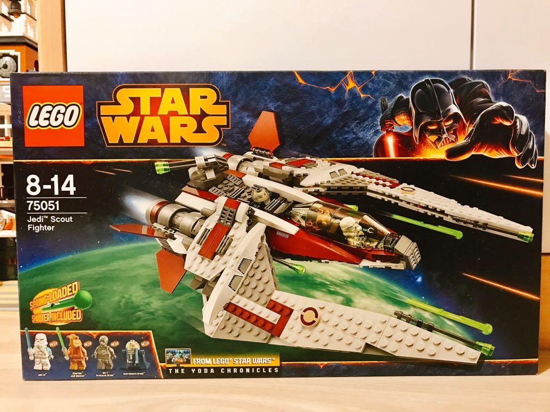 Lego Star Wars 75046 Coruscant Police Gunship, 75051 Jedi Scout Fighter ...