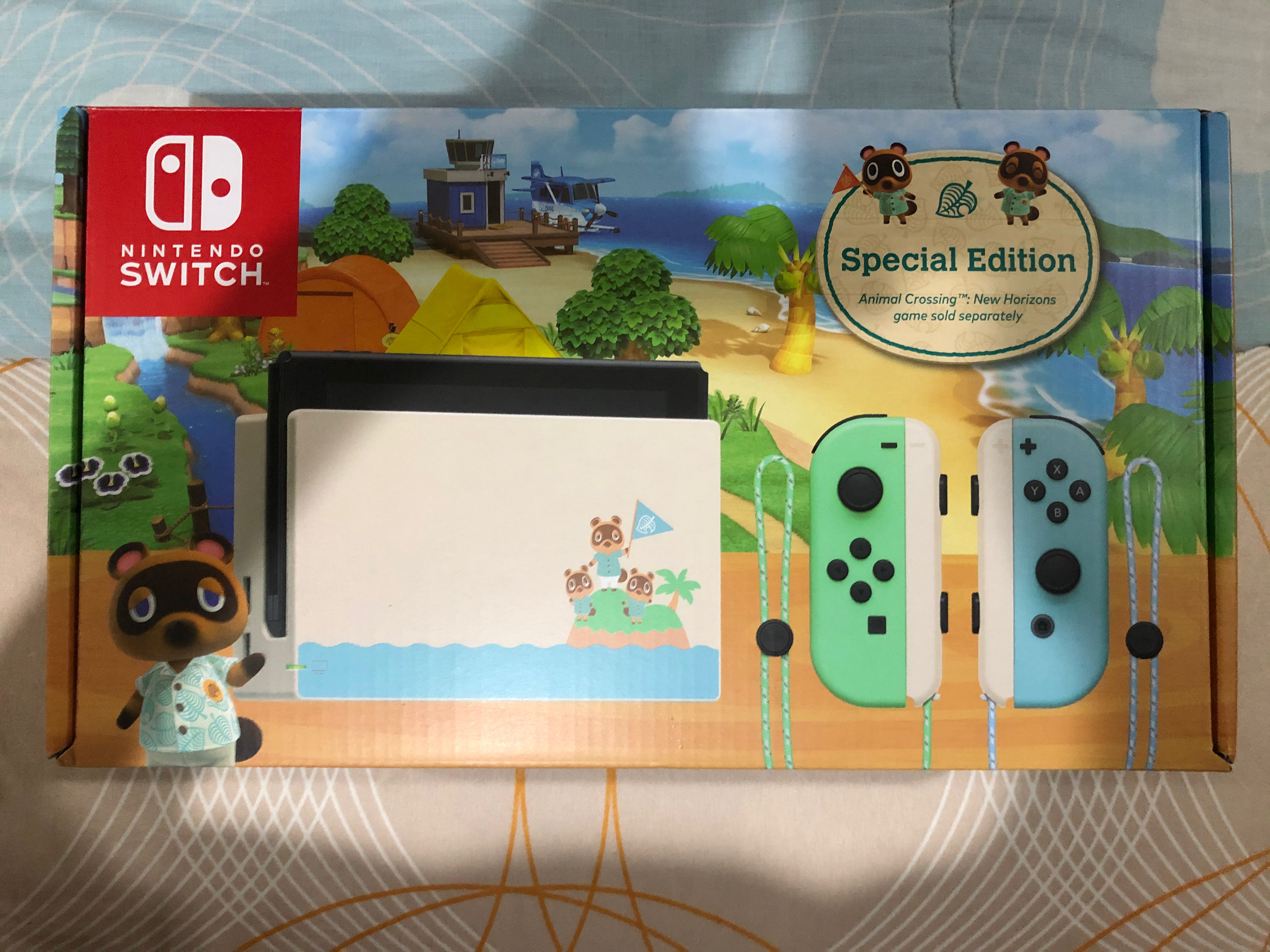 Limited Edition Nintendo Switch Animal Crossing, Video Gaming, Video ...