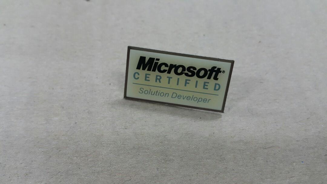 Microsoft Certified Collar Pin, Furniture & Home Living, Home Decor ...