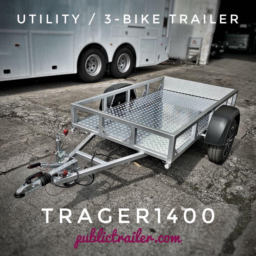Motorcycle Trailer (Trager1400, 3-Bike), Motorcycles, Motorcycle ...
