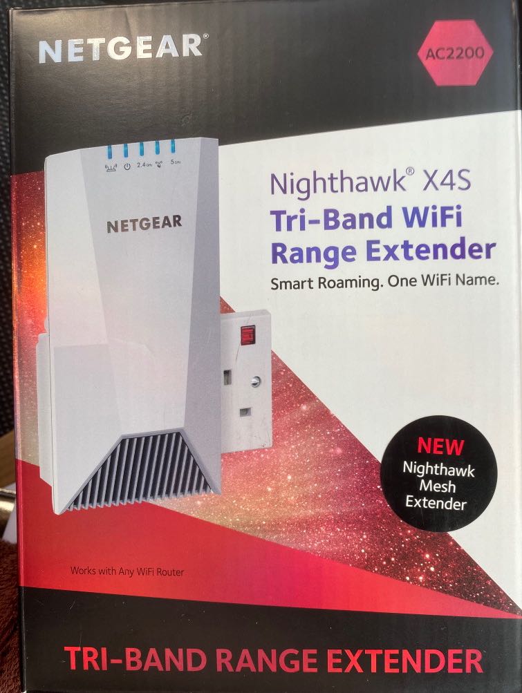 Netgear Nighthawk X4S Wifi Extender, Computers & Tech, Parts ...