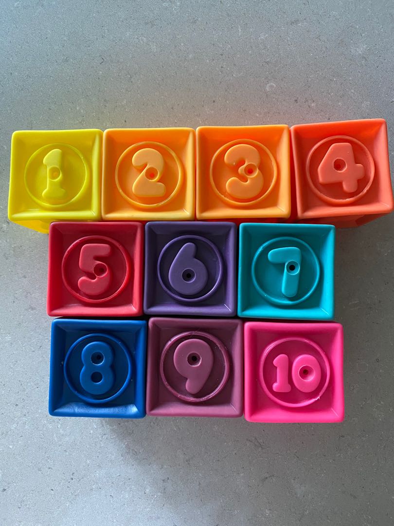 Rubber Bricks numbers & animals, Hobbies & Toys, Toys & Games on Carousell