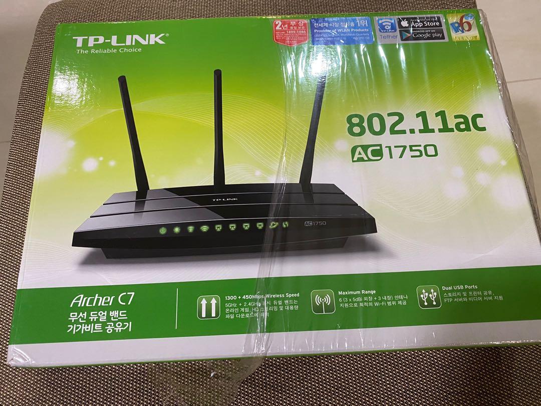 TP link dual band router AC 1750 wireless, Computers & Tech, Parts ...