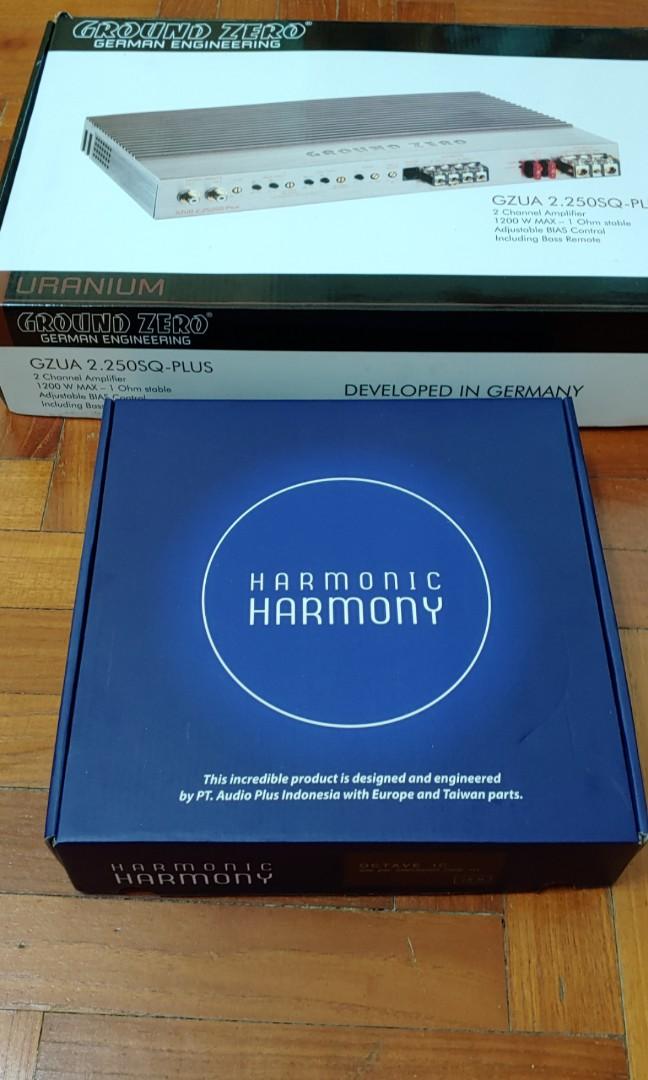 Under Warranty 8 months old Ground Zero GZUA 2.250SQ-Plus FREE Harmonic Harmony (Octave) RCA 2 ...