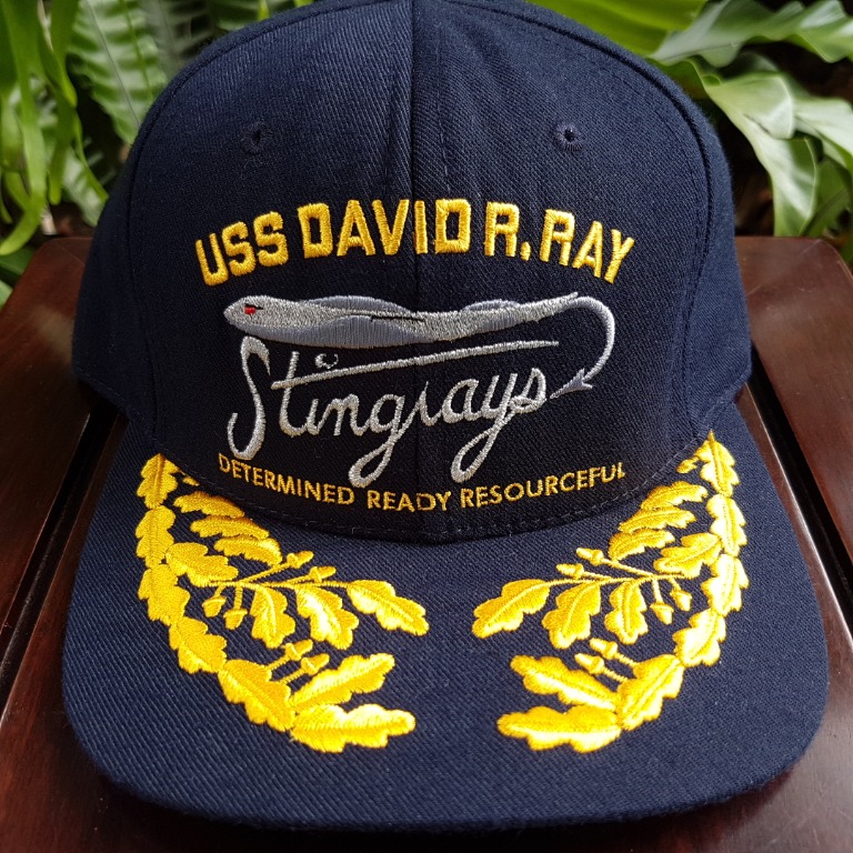 US Navy Ship Cap - USS David R. Ray, Men's Fashion, Watches ...