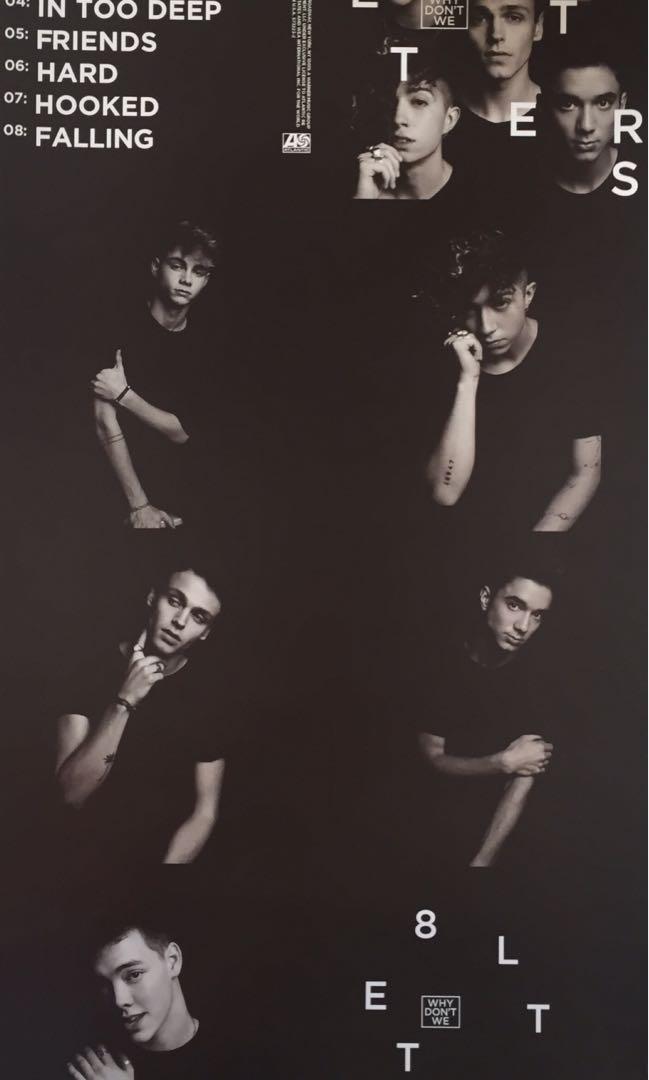 WHY DON’T WE 8 letters poster, Hobbies & Toys, Music & Media, CDs ...
