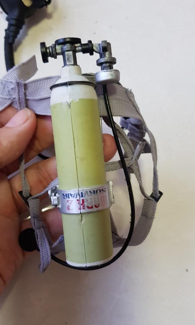 1/6 scale 21th Century toys Fireman Gas mask and tank, Hobbies & Toys ...