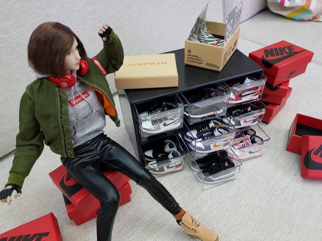 [Stock]1/6 Shoe Box [Rack / Air Jordan / AJ1 / Kitbash / TBLeague Male ...
