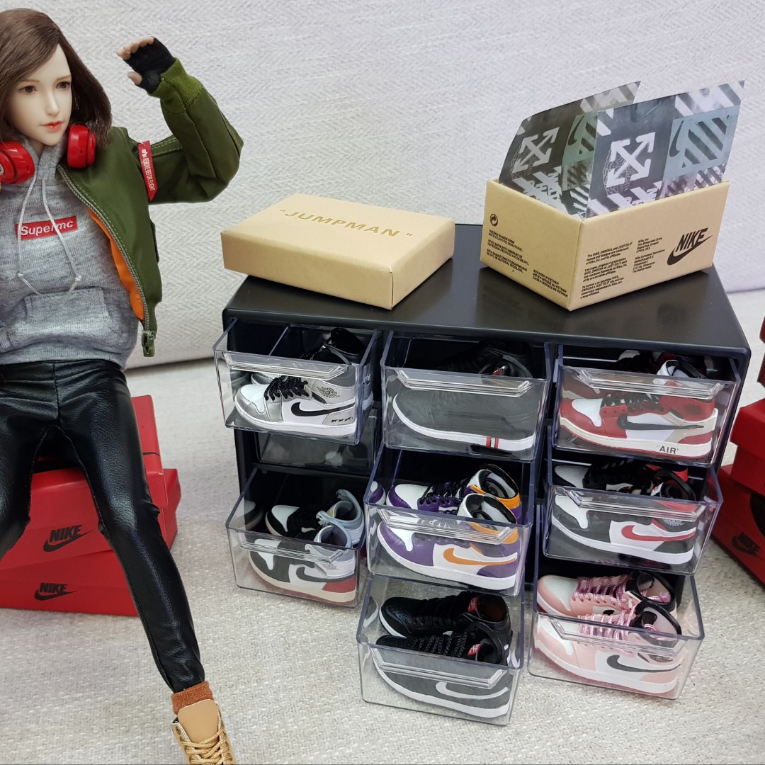 [Stock]1/6 Shoe Box [Rack / Air Jordan / AJ1 / Kitbash / TBLeague Male ...