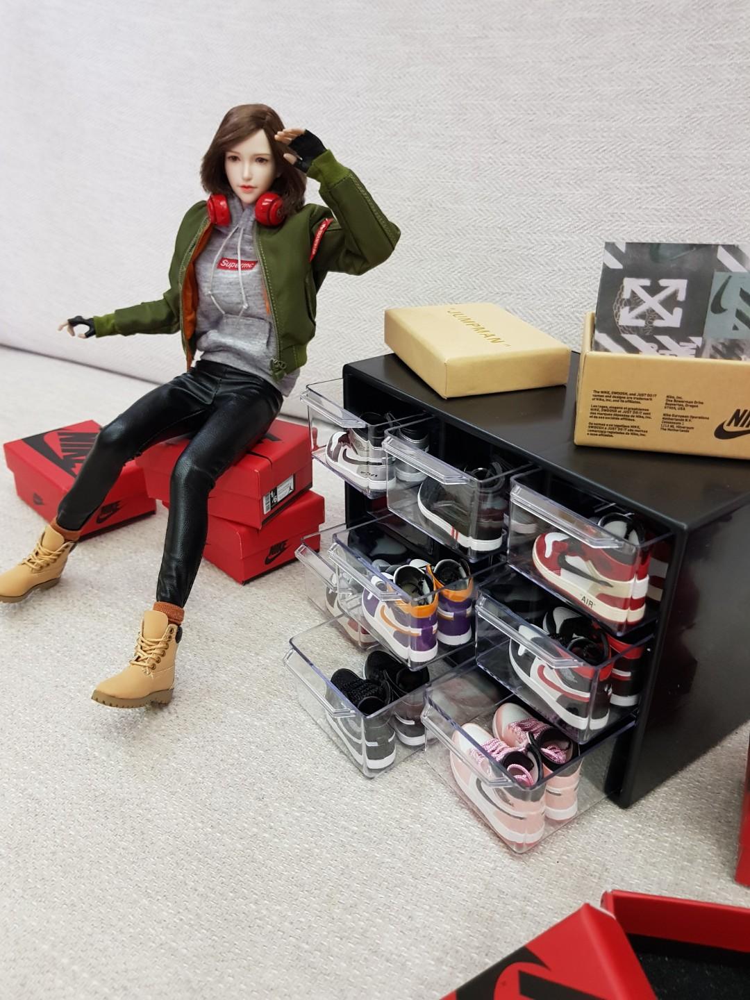 [Stock]1/6 Shoe Box [Rack / Air Jordan / AJ1 / Kitbash / TBLeague Male ...