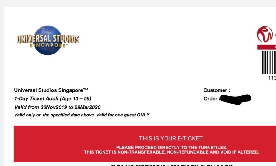 Adult Universal Studios Singapore (USS) ticket to let !!, Tickets ...