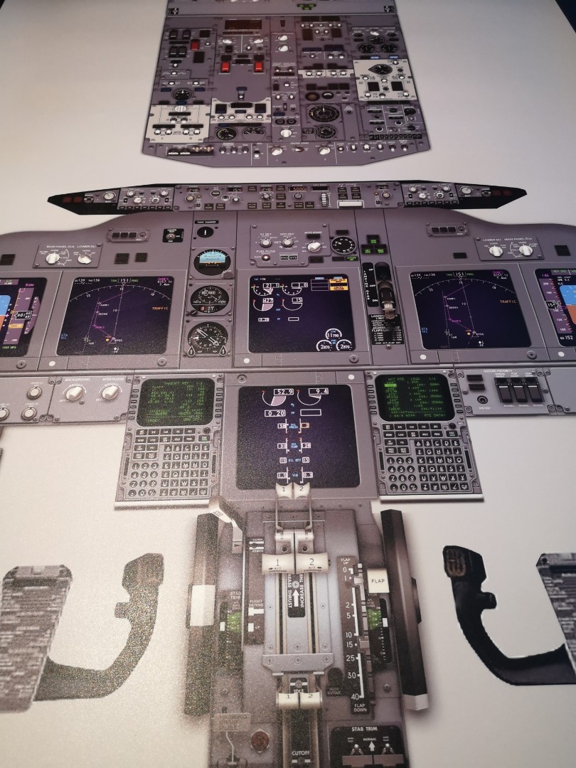 Cockpit Boeing 737 NG Poster "Large 1.2m x 0.67m", Everything Else on ...