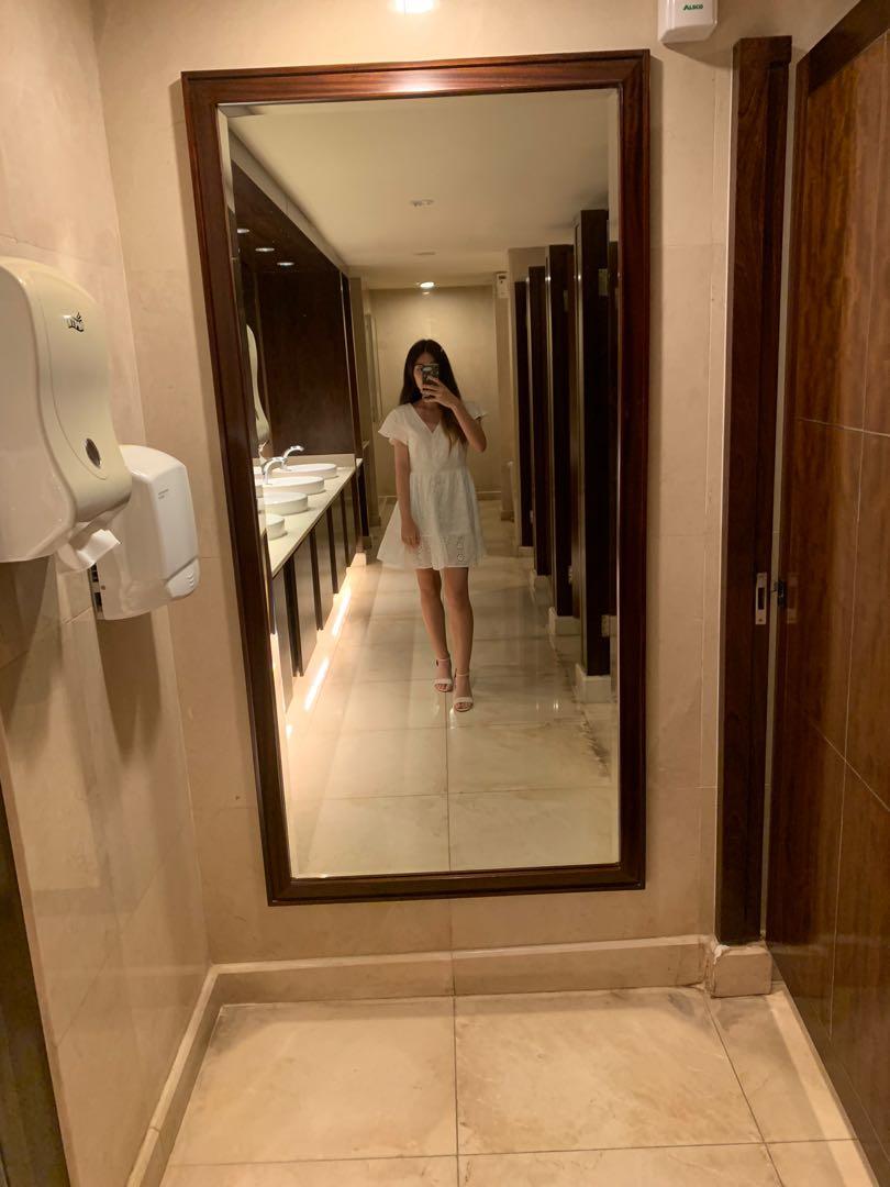 Delphi Eyelet Button Dress White, Women's Fashion, Dresses & Sets ...