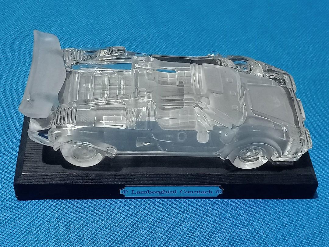 Lamborghini Countach Glass Crystal Model Car Paperweight, Hobbies ...