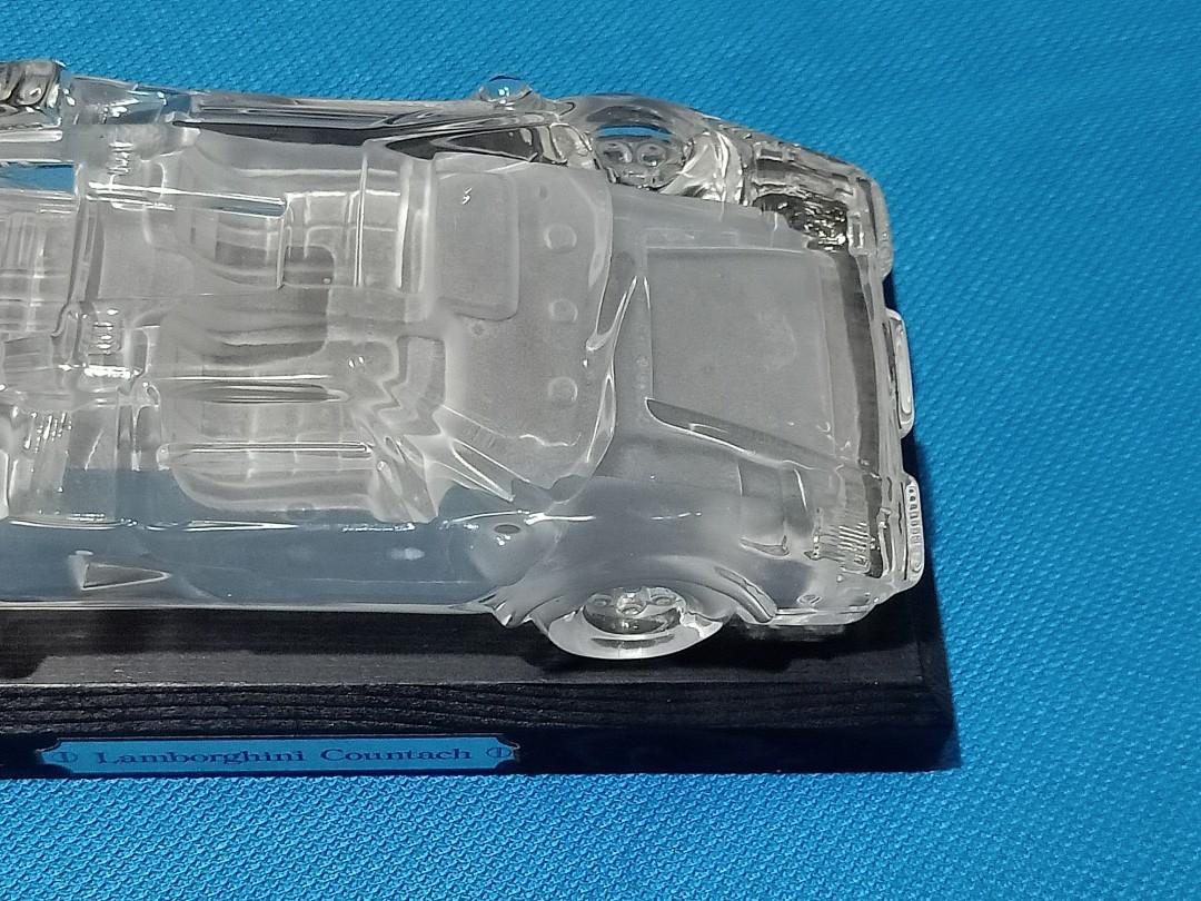 Lamborghini Countach Glass Crystal Model Car Paperweight, Hobbies ...