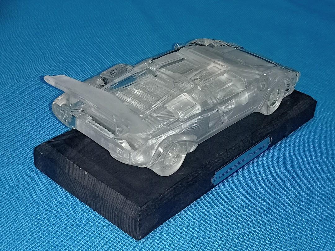 Lamborghini Countach Glass Crystal Model Car Paperweight, Hobbies ...