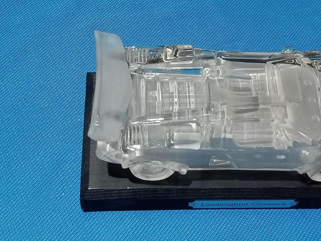Lamborghini Countach Glass Crystal Model Car Paperweight, Hobbies ...