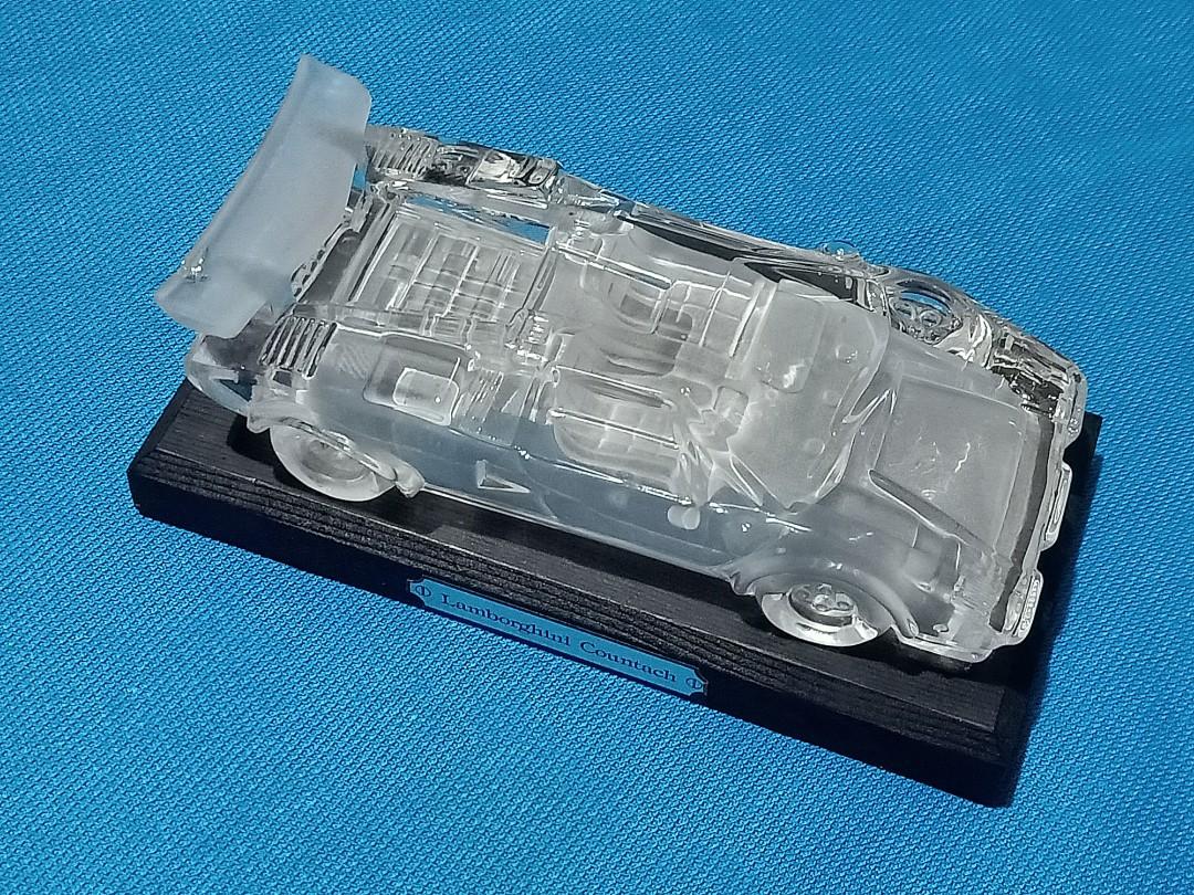 Lamborghini Countach Glass Crystal Model Car Paperweight, Hobbies ...