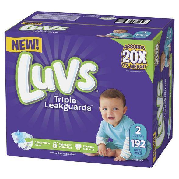 LUVS DIAPER (Size 2) - 64pcs/pack, Babies & Kids, Bathing & Changing ...