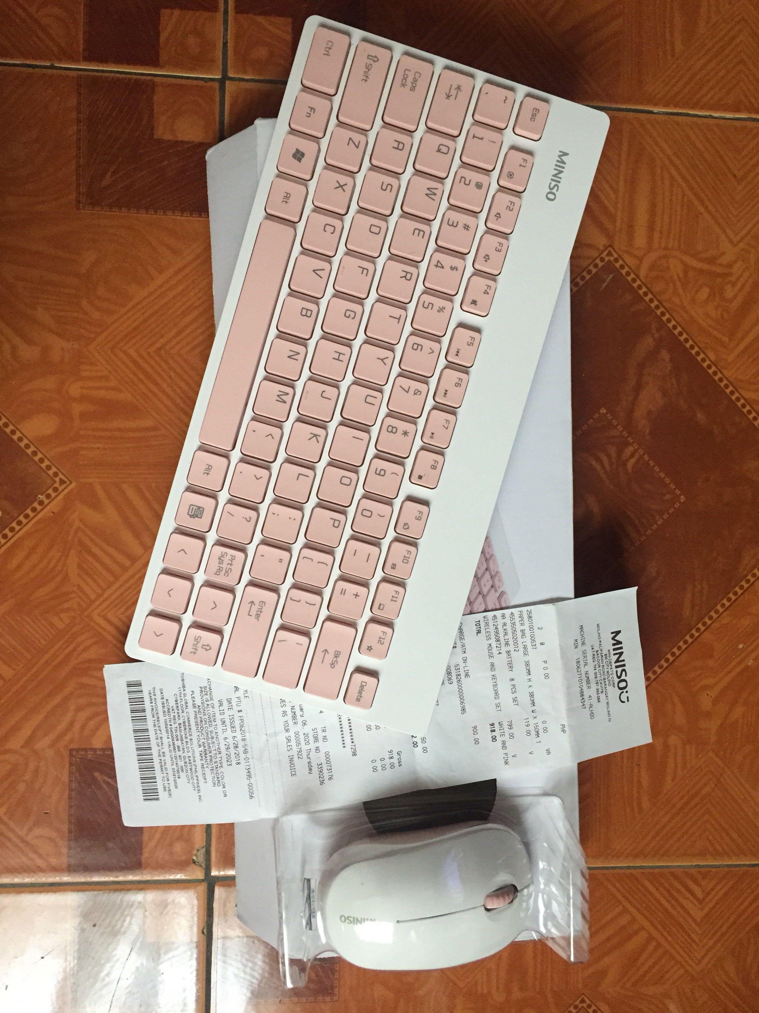 Miniso Wireless Mouse and Keyboard Set + Batteries, Computers & Tech ...